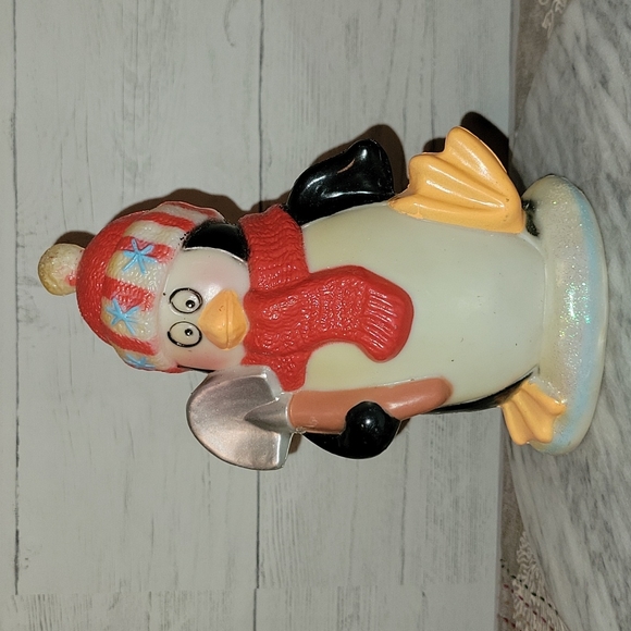 Vintage | Holiday | Vintage Christmas Penguin Blow Mold Figurine | Poshmark